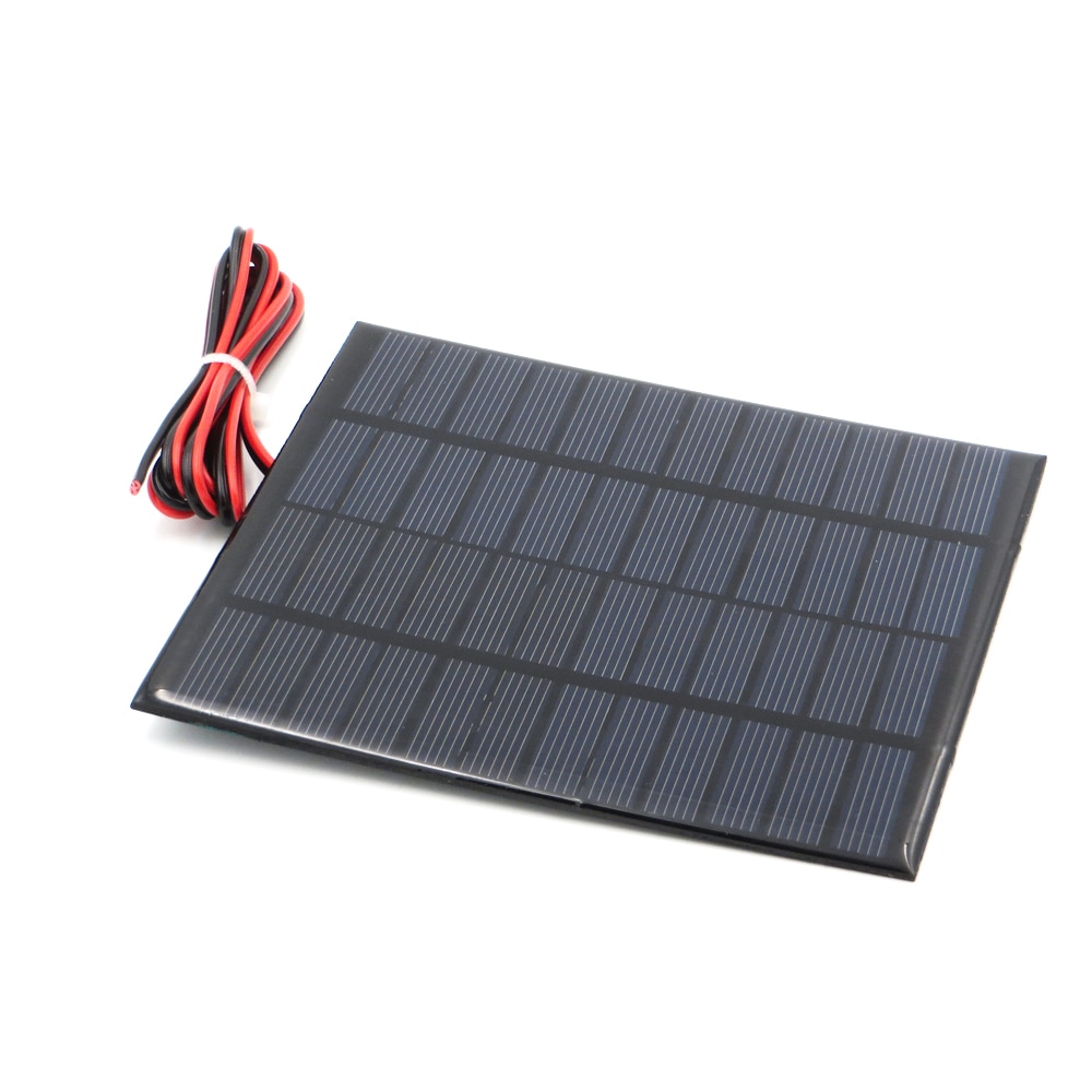 12V 160mA con 100cm extender cable Panel Solar sil... – Grandado