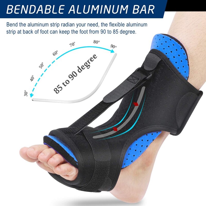 Blue Night Splint Plantar Fasciitis Night Splint P... – Grandado