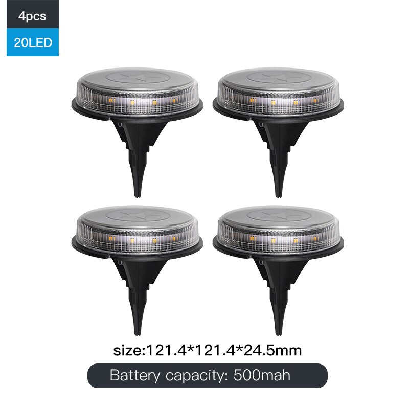 Waterproof Led Solar Buried Lights For Garden Powe... – Grandado