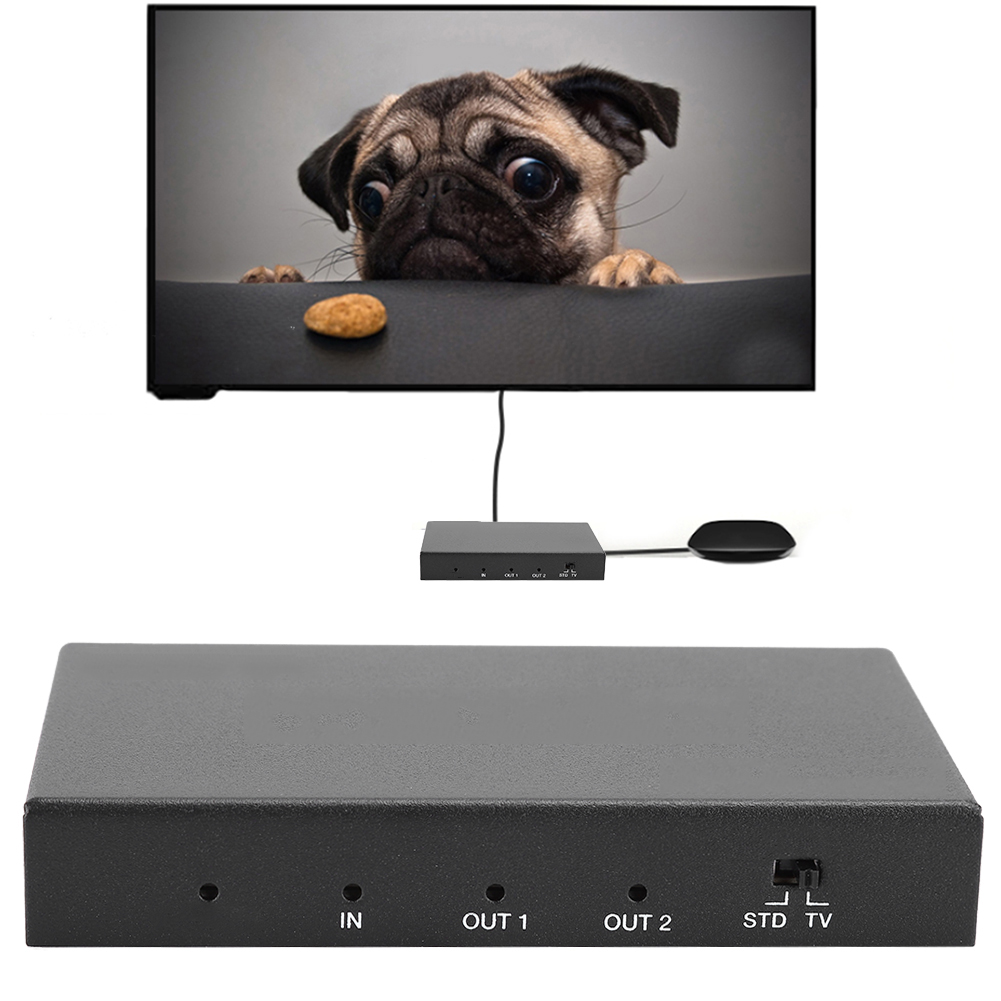 1 x 2 4k 18 gbps hdmi splitter videoadapter switch... – Grandado