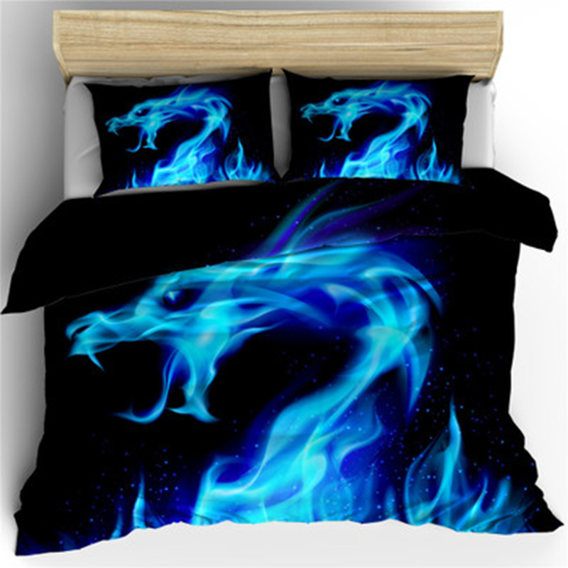 Home Bedding Decoration Bedroom Handsome Blue Red ... – Grandado