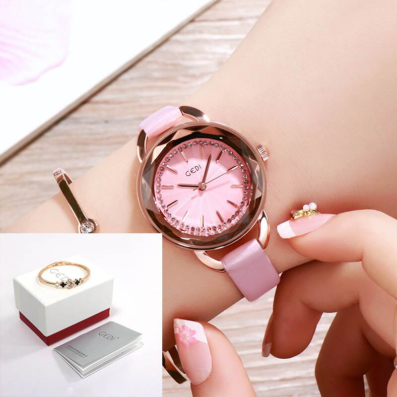 GEDI Leather Watch for Women Starry Womens Wristwa... – Grandado