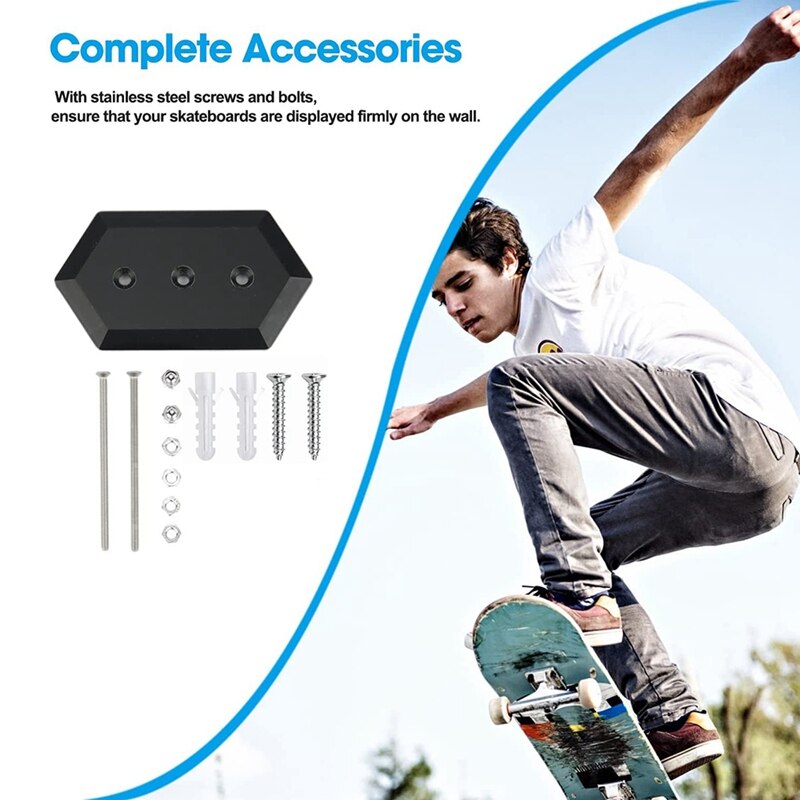 2 Pcs Skateboard Wall Mount Acryl Hover Mount Skat... – Grandado