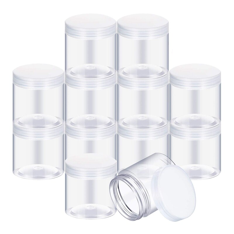Empty 12-Pack Transparent Plastic Storage Spice Ja... – Grandado