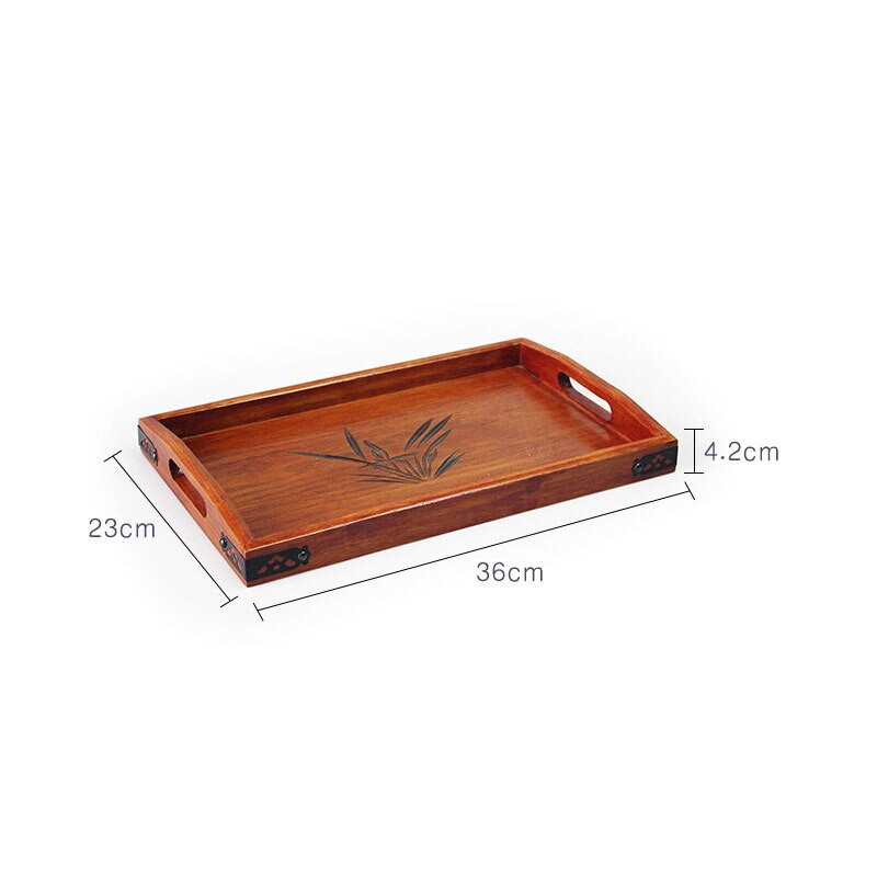 Wood Tea Tray Dessert Coffee Tray Food Plate, Coff... – Vicedeal