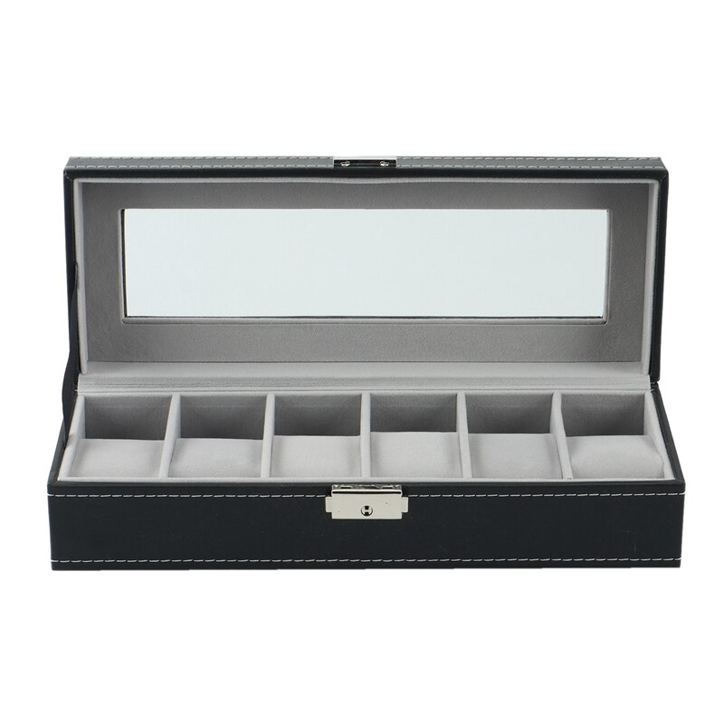 6 Slots Watch Box Vitrine Organizer für Männer Fra... – Grandado