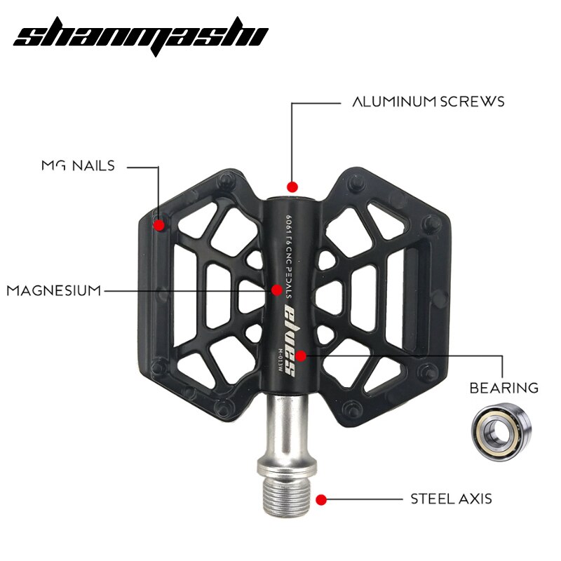 SMS Bicycle Pedal Spider Webs Bearing Pedal Magnes... – Grandado