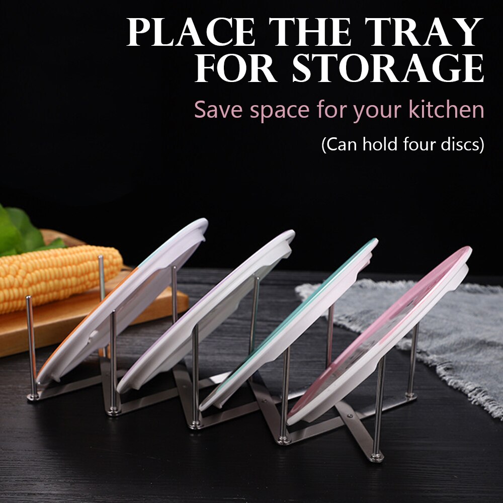 Retractable Plate Rack Stainless Steel Pot Cover R... – Grandado