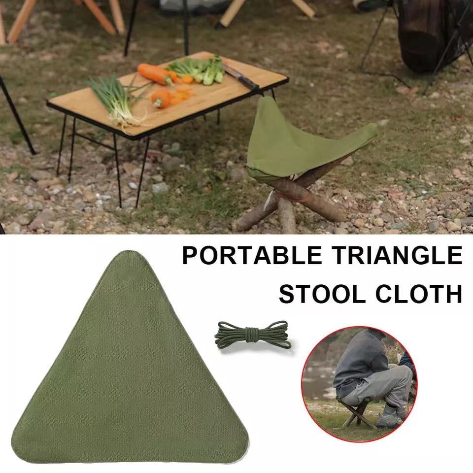 Foldable Camping Chair Outdoor Triangle Stool Clot... – Grandado