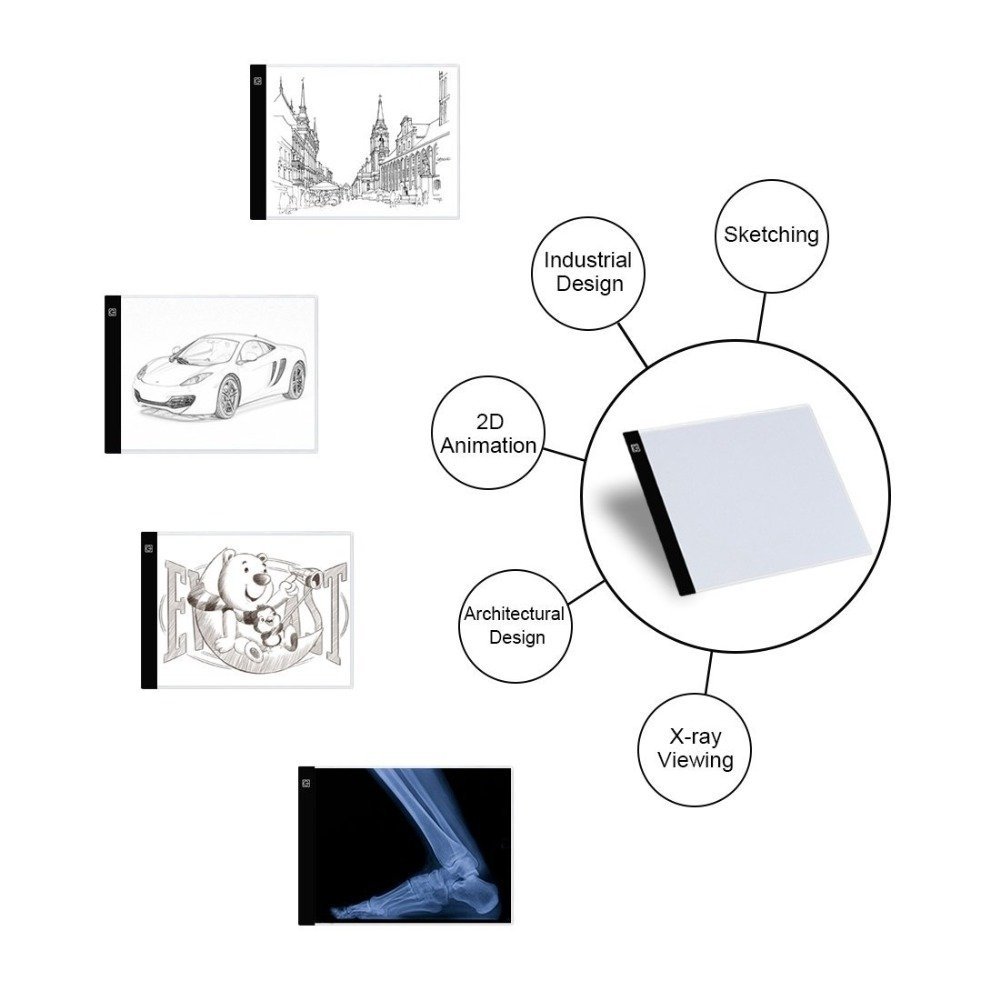 Wrumava Tracing Light Box A4 USB Power LED Artcraf... – Vicedeal