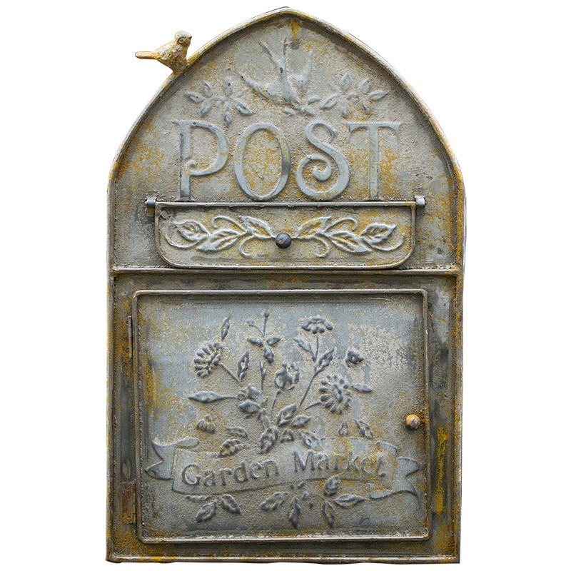 outdoor wall vintage metal post box – Grandado