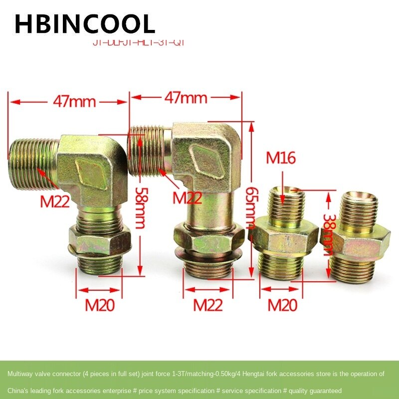 For forklift accessories Multi-way valve connector... – Grandado