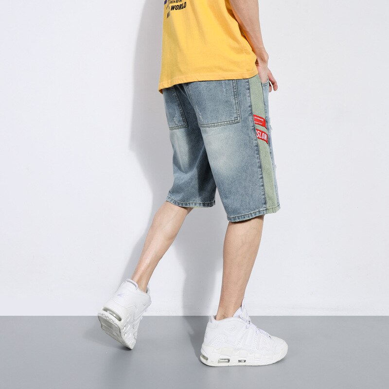 Gat Denim Shorts Mannelijke Ins Tij Gat Bedelaar B... – Grandado