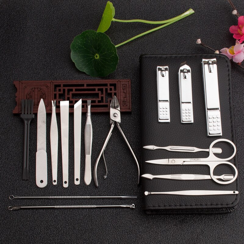Beauty 16 Piece In PU Bag Nail Clippers Nail Set F... – Grandado