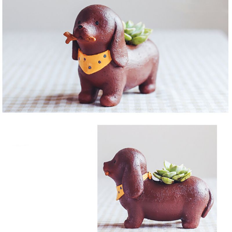 Lovely Flowerpots Akita Husky Dachshund Planters S... – Vicedeal