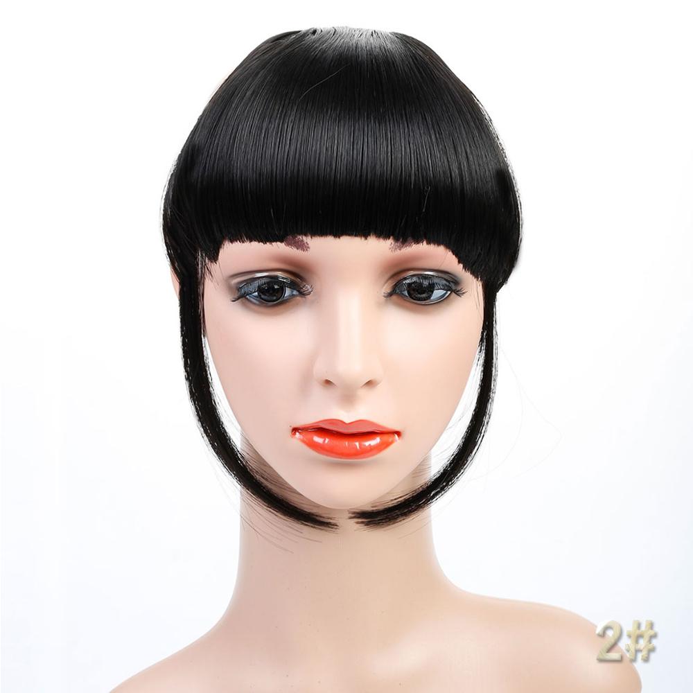 LIANGMO Neat Front False Fringe Clip In Bangs Hair... – Vicedeal