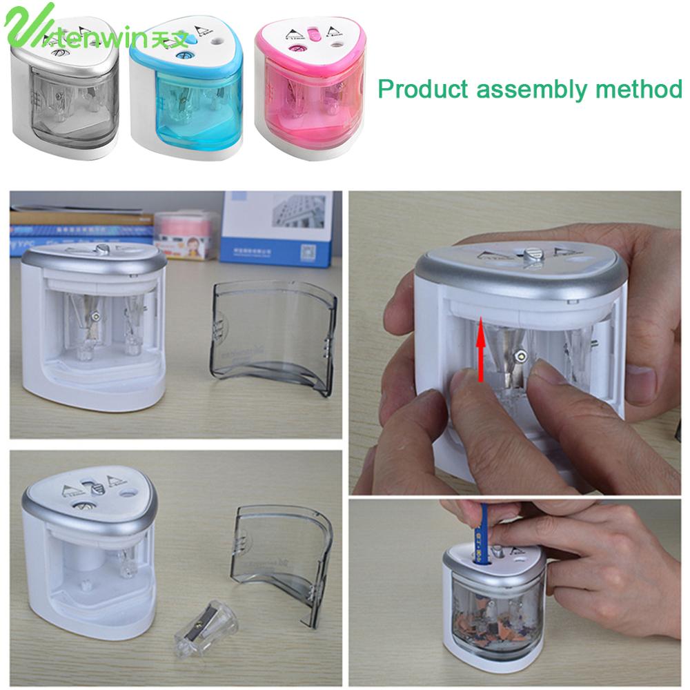 TENWIN 8004 Double Holes Electric Pencil Sharpener... – Grandado