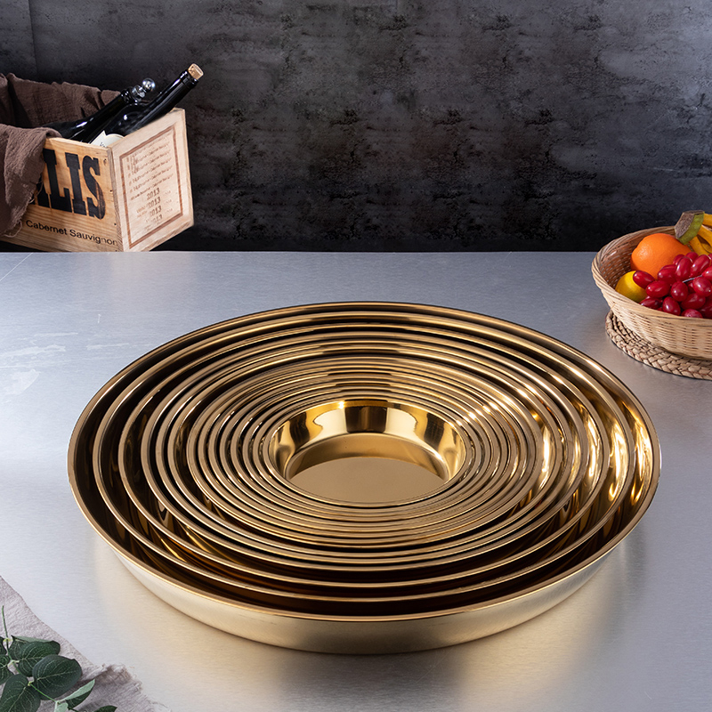 Thickened stainless steel disc metal pallet Large ... – Grandado