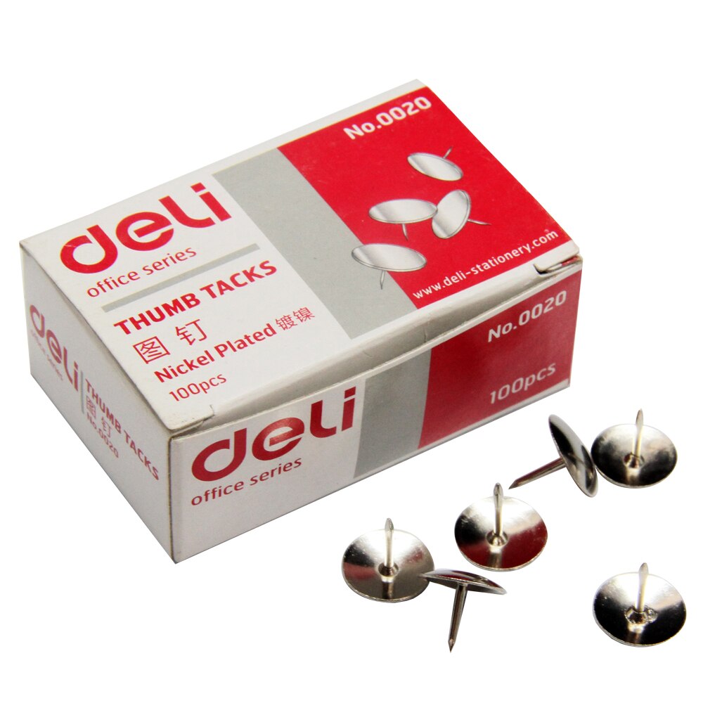 Deli 0042 Colored Push Pins Supplies 0020 Metal th... – Vicedeal