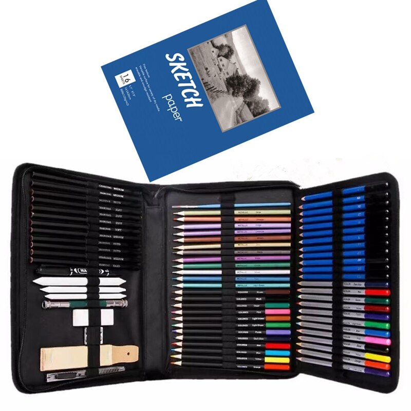 71PCS Drawing & Art Supplies Kit, Colored Sket... – Vicedeal
