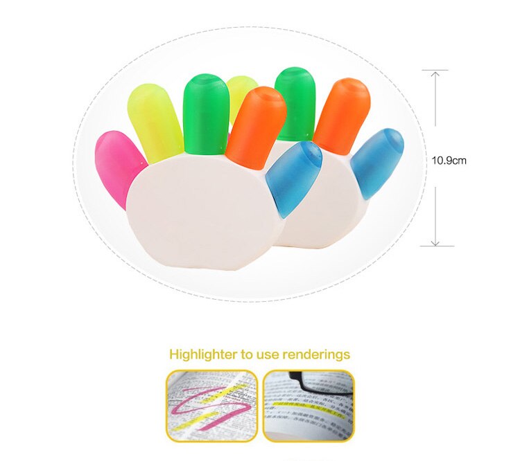 1 Pc/Pack Cute Funny Hand-Shaped Highlighter for S... – Grandado