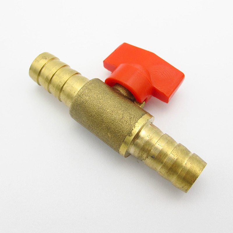 10mm Hose Barb 2 Two Way Brass Ball Valve Pipe Fit... – Grandado 10mm Hose Barb 2 Two Way Brass Ball Valve Pipe Fit... – Grandado