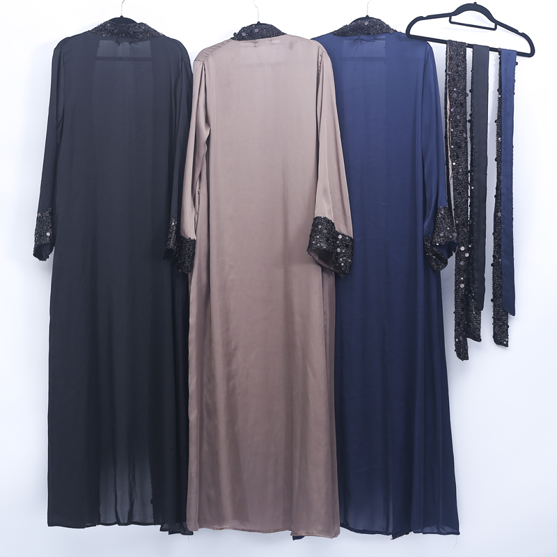 Sequin Abaya Turkse Kimono Dubai Kaftan Moslim Hij... – Vicedeal