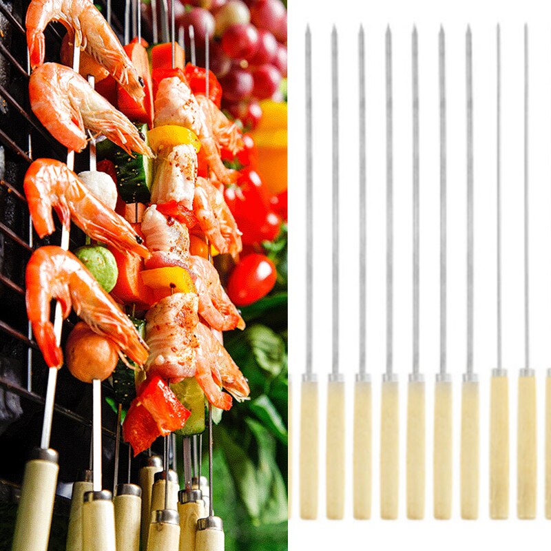 20 Pcs Barbecue Skewer BBQ Stick Roasting Needle W... – Grandado