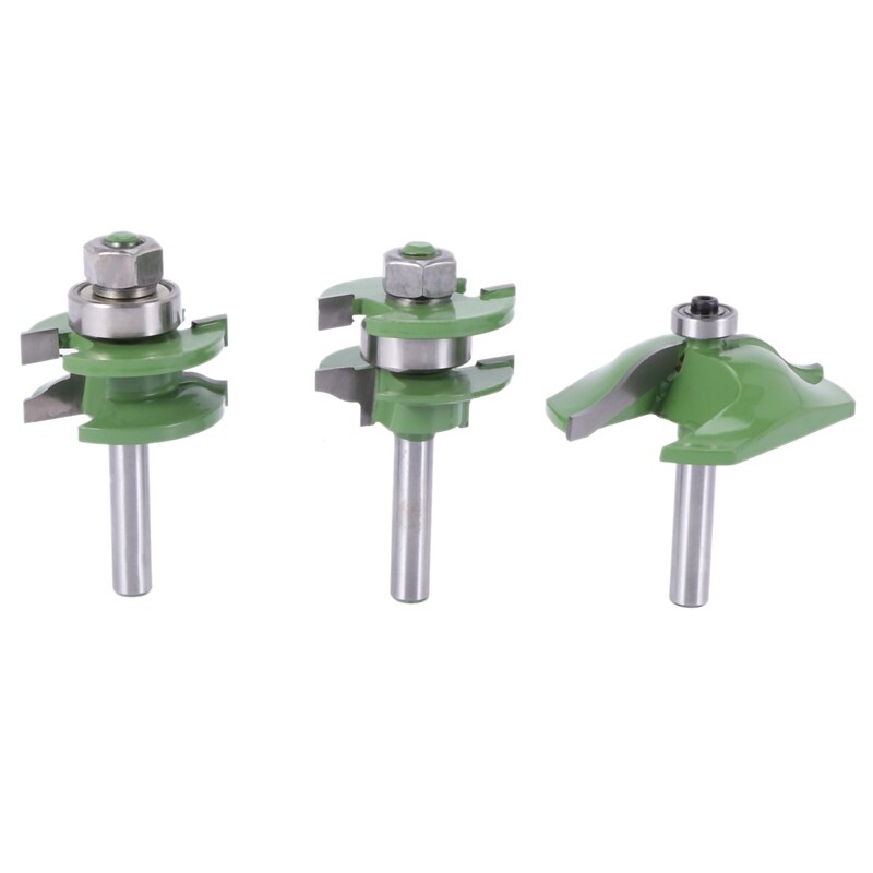8Mm Shank 3Pcs Door Panel Cabinet Tenon Router Bit... – Grandado