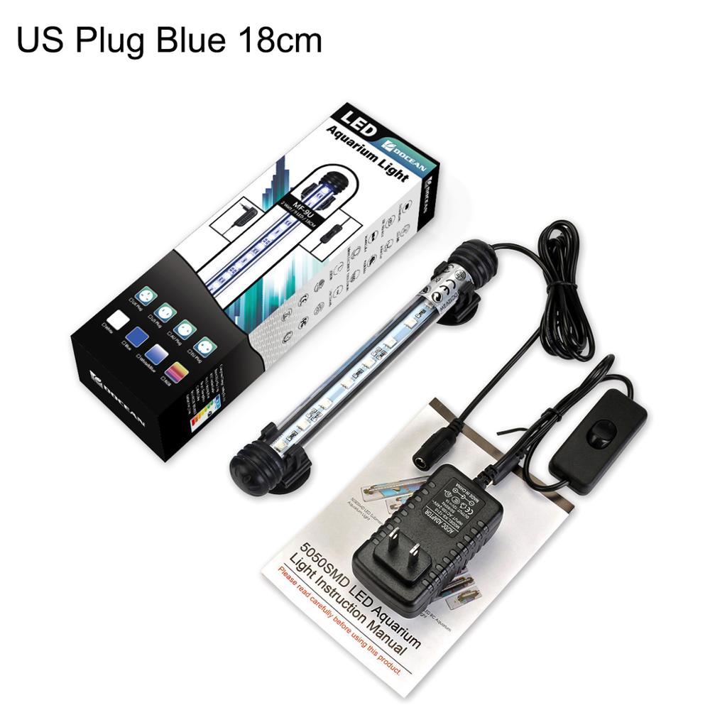 US Plug Aquarium Fish Tank LED Light Blue White 18... – Vicedeal