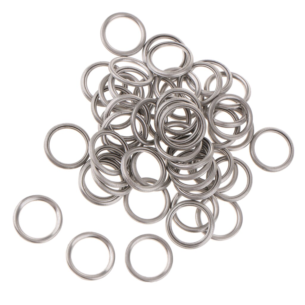 50 Pieces Oil Drain Plug Washer Gaskets MD050317 F... – Grandado