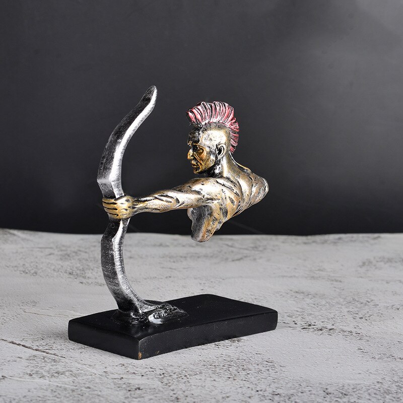 Roman Bow and Arrow Indians Figures Statue Resin V... – Grandado