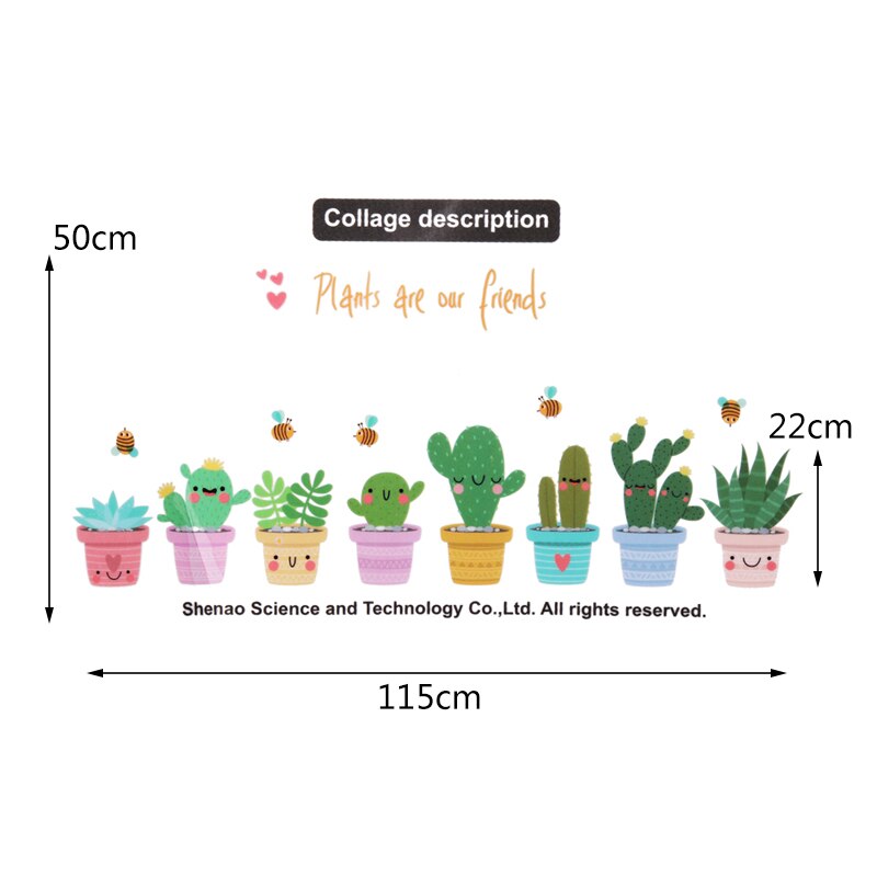 DIY Pot Culture Vinyl Wall Sticker Green Plant Wal... – Grandado