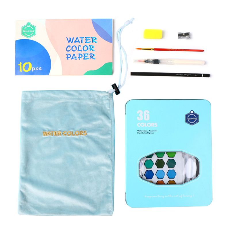 1Box Watercolor Pigment Set 36-Color Watercolor Pa... – Grandado