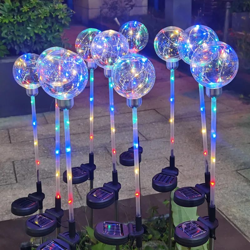 Outdoor Solar Orb Reed Lamp Garden Garden Decorati... – Grandado