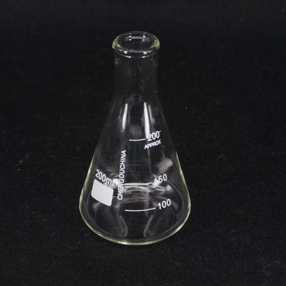 200ML matraz Erlenmeyer cónico de vidrio de borosi... – Grandado