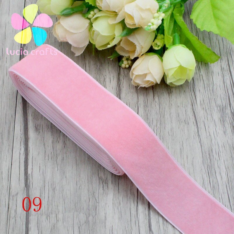 Lucia Crafts 2y/Lot 25-26mm Velvet Ribbon Handmade... – Grandado