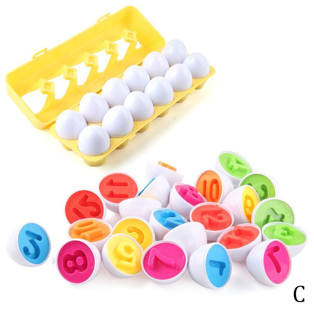 12pcs/set Simulation Egg Toy Smart Egg Matching Tw... – Grandado