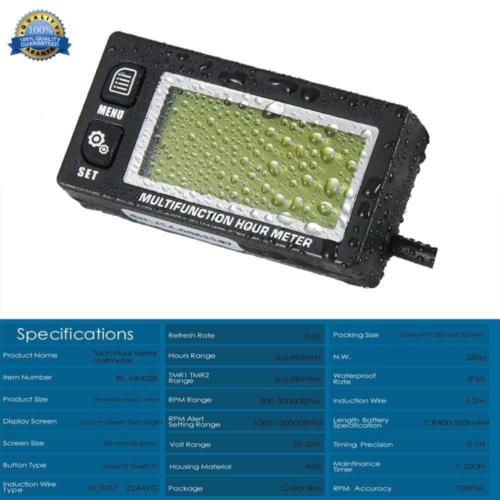 Tachometer Functional Digital Inductive Gasoline E... – Vicedeal