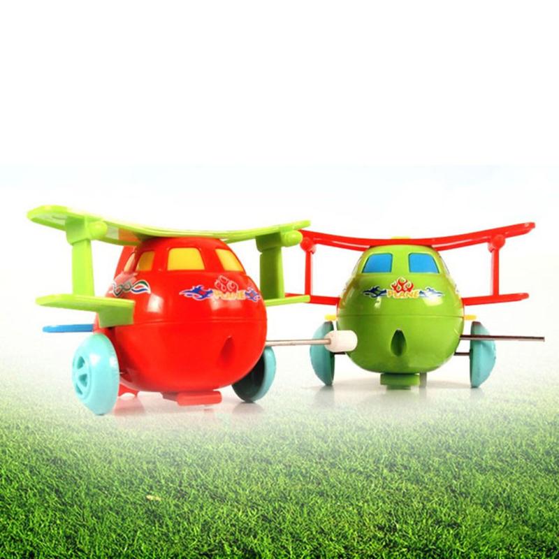 Running Clockwork Toy Kids Cartoon helicopter Plas... – Grandado