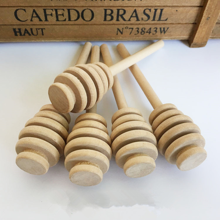 1 st 4 Size Praktische Lange Handvat Hout Honing L... – Grandado