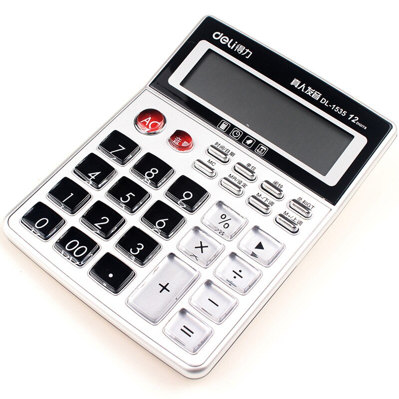 1535 Voice Calculator 12-Digit Calculator Office-T... – Vicedeal