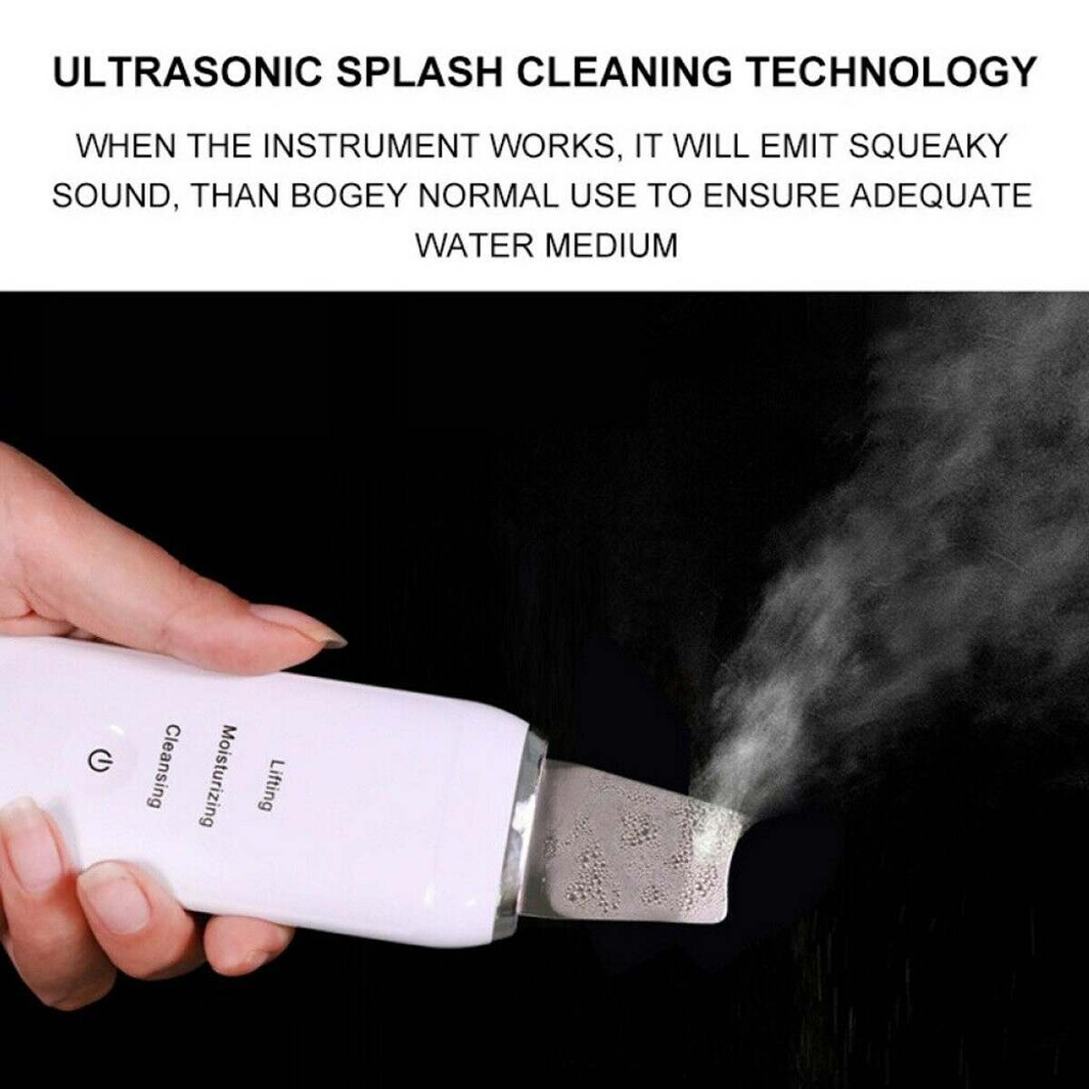 Ultrasonic Skin Scrubber Deep Cleaning Face Scrubb... – Grandado