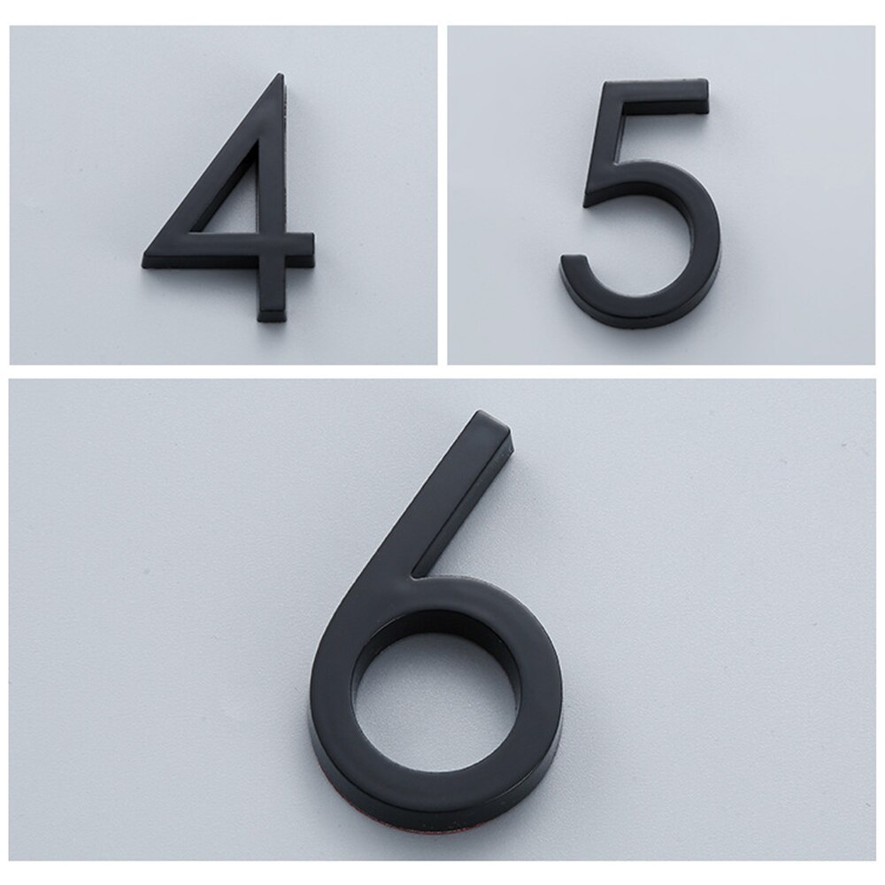 1Pc 3D Cijfer Deur Plaque Huis Lade Teken Plating ... – Grandado