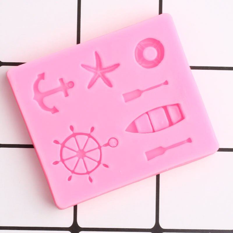 3D velero moldes de silicona estrella de mar ancla... – Grandado