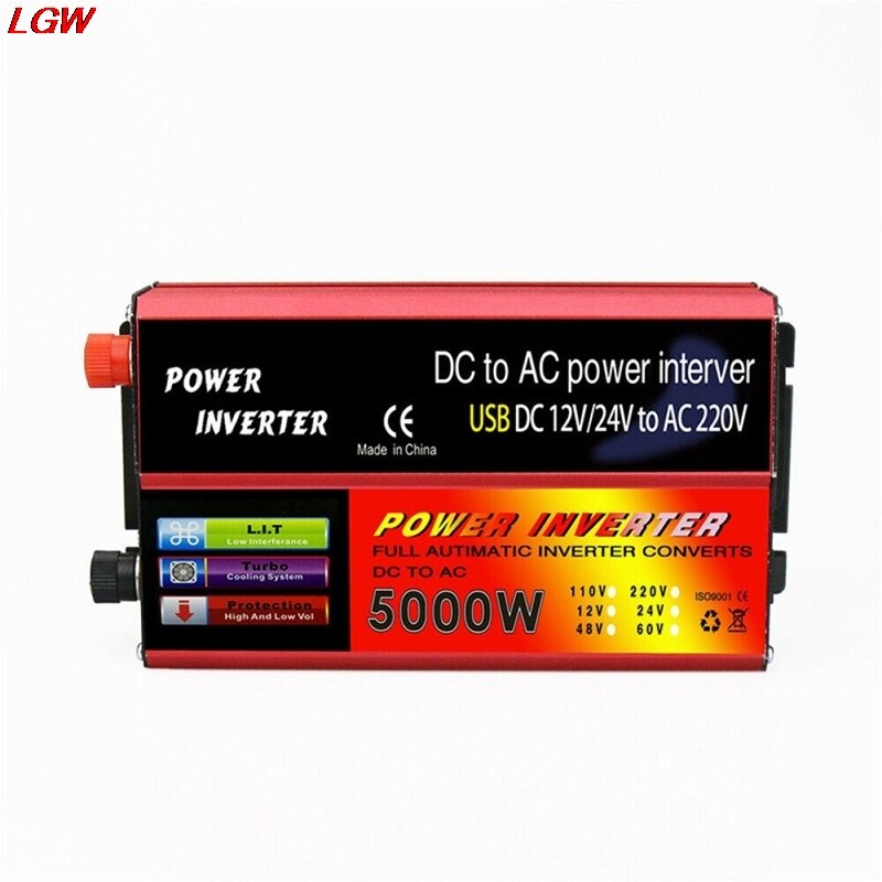 3000W-6000W peak power solar inverter DC12V/24V to... – Grandado