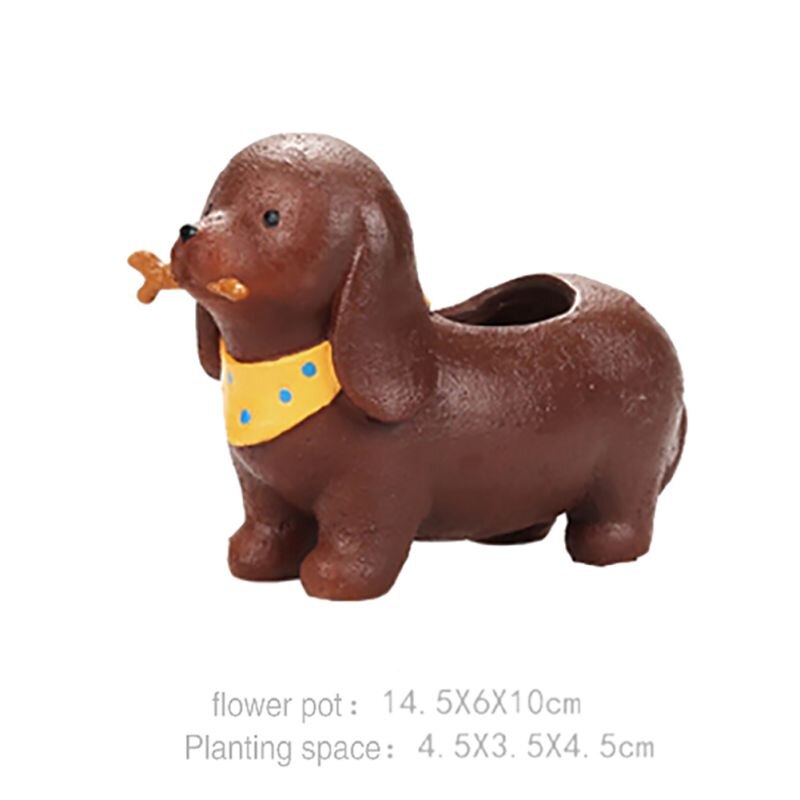 Lovely Flowerpots Akita Husky Dachshund Planters S... – Vicedeal