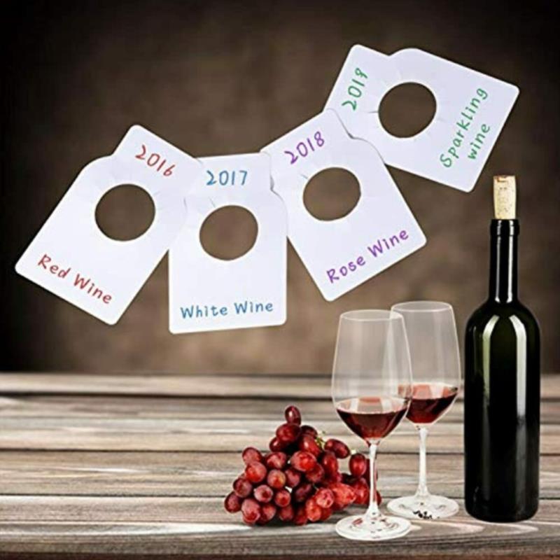 50pcs Wine Bottle Tags Cellars Blank Dual Sided On... – Grandado