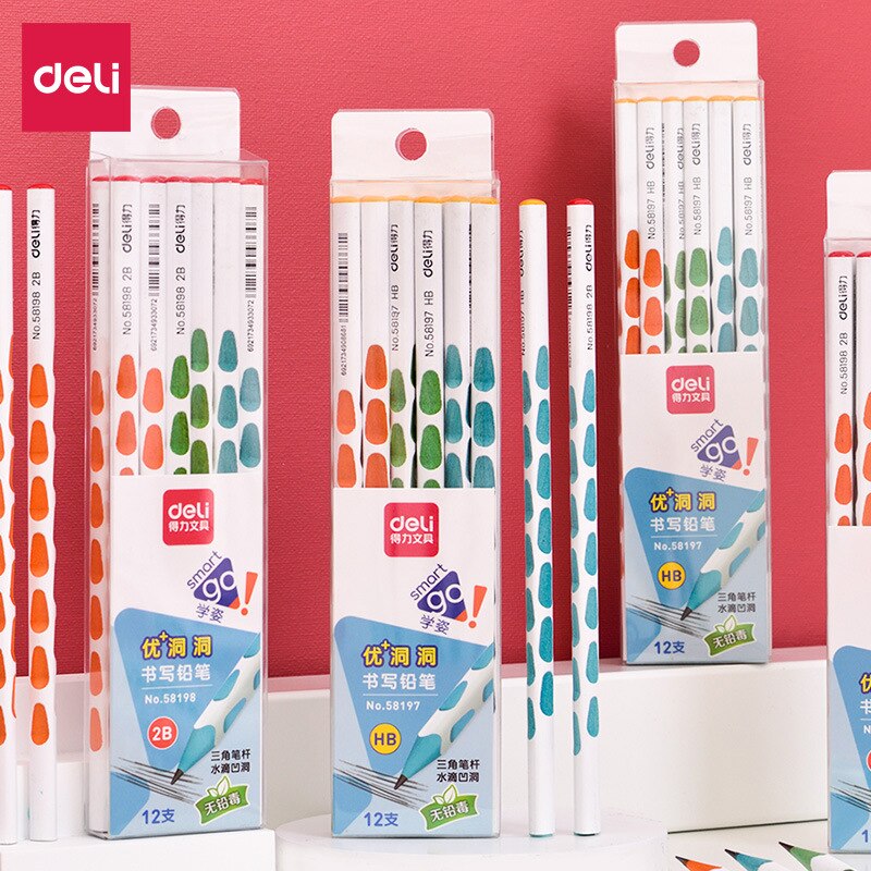 12 pieces / box Deli 58197 color log advanced grap... – Vicedeal