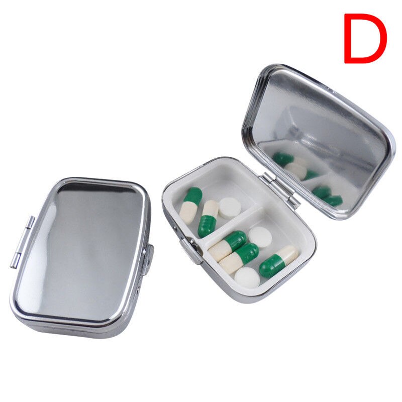 3 Cell Metal Round Medicine Case Portable Durable ... – Vicedeal